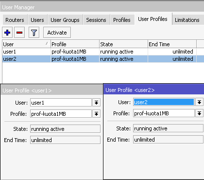Citraweb.com : Kuota FUP pada User Manager RouterOS versi 7
